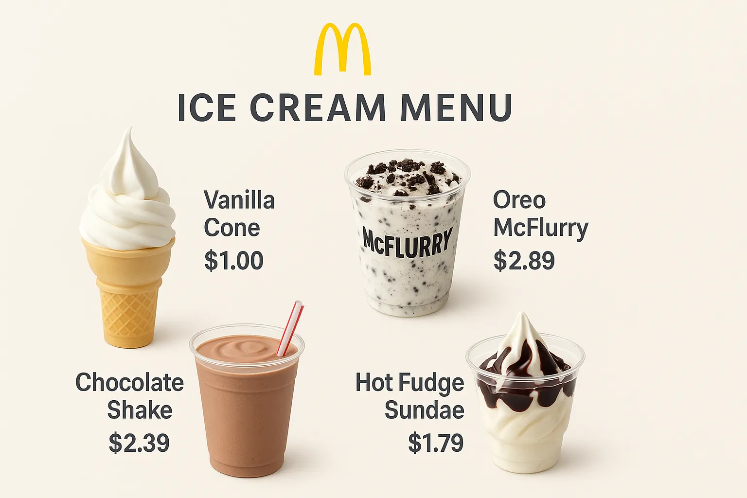 Mcdonald Ice Cream Menu Price South Africa 2026